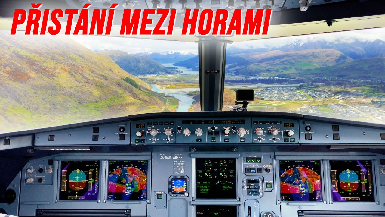 Extrémně nebezpečné přistání mezi horami - Letiště Queenstown, Nový Zéland | Stream